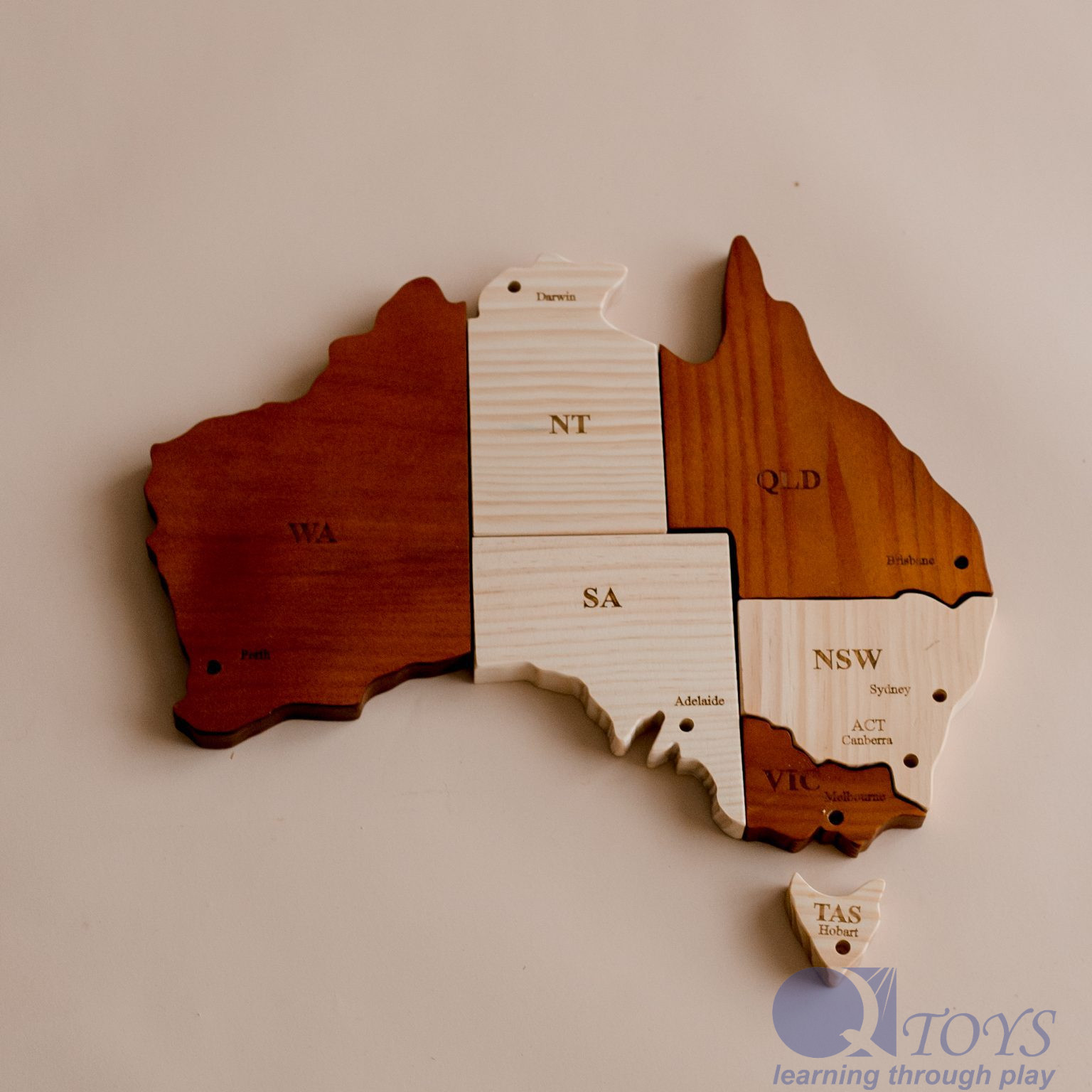 Australian Map Puzzle Play Set - QToys - Learning through Play