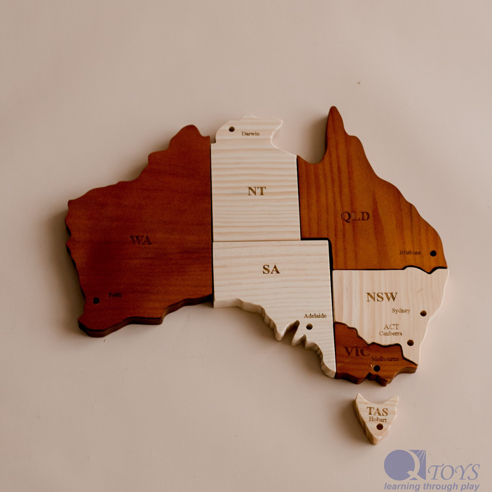 Australian Map Puzzle Play Set - QToys - Learning through Play