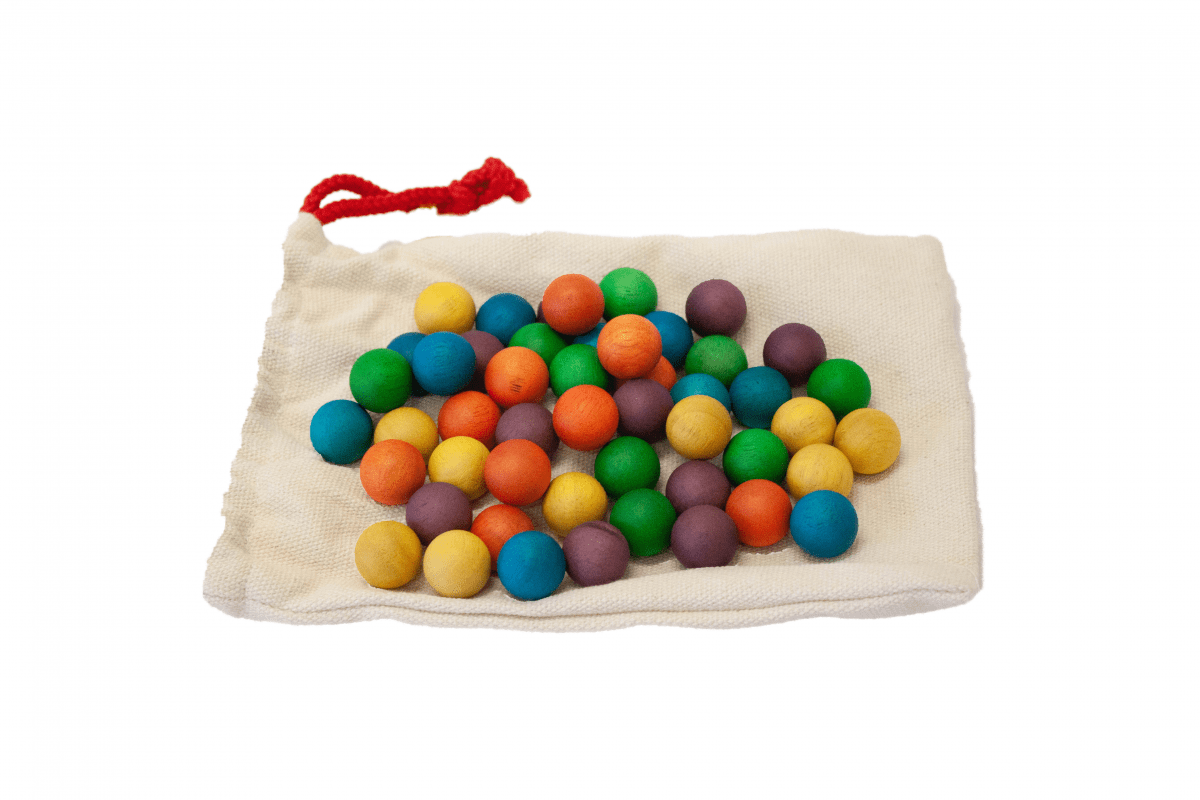 Wooden Balls Set of 50 - Qtoys - Learning through Play